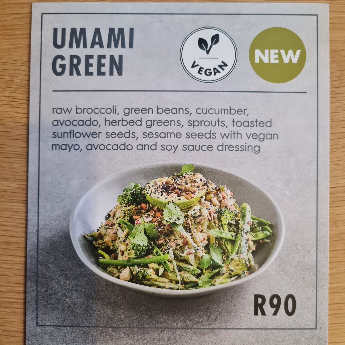 Umami Greens Salad at Woolworths Cafe, Johannesburg - Vegan Dish ...