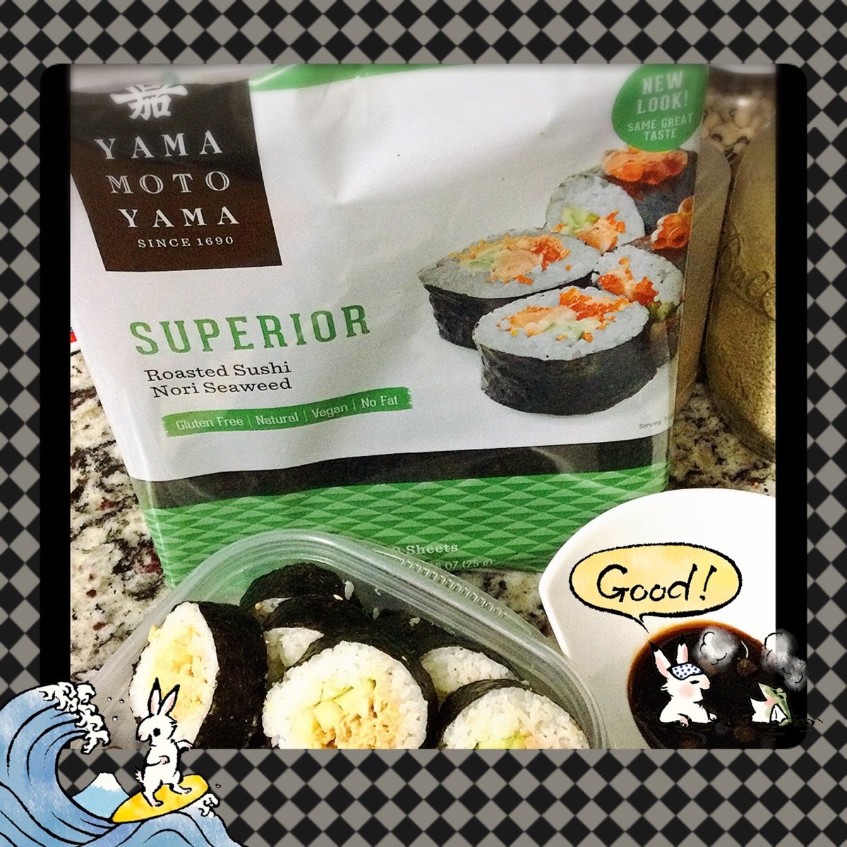 Superior Roasted Sushi Nori Seaweed from Yamamotoyama - Vegan Product ...