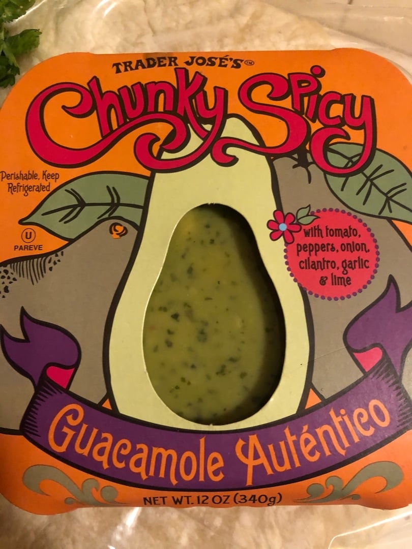 Chunky spicy guacamole auténtico from Trader Joe's - Vegan Product Reviews & Ratings | abillion