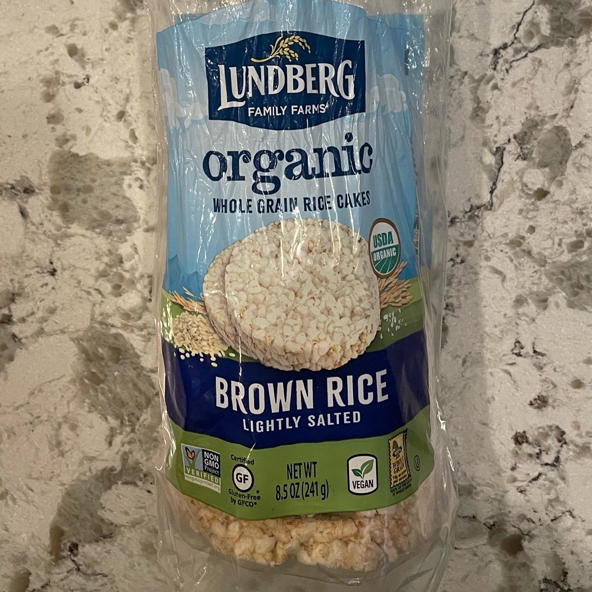 Lundberg Family Farms Organic Whole Grain Rice Cakes, Lightly Salted ...