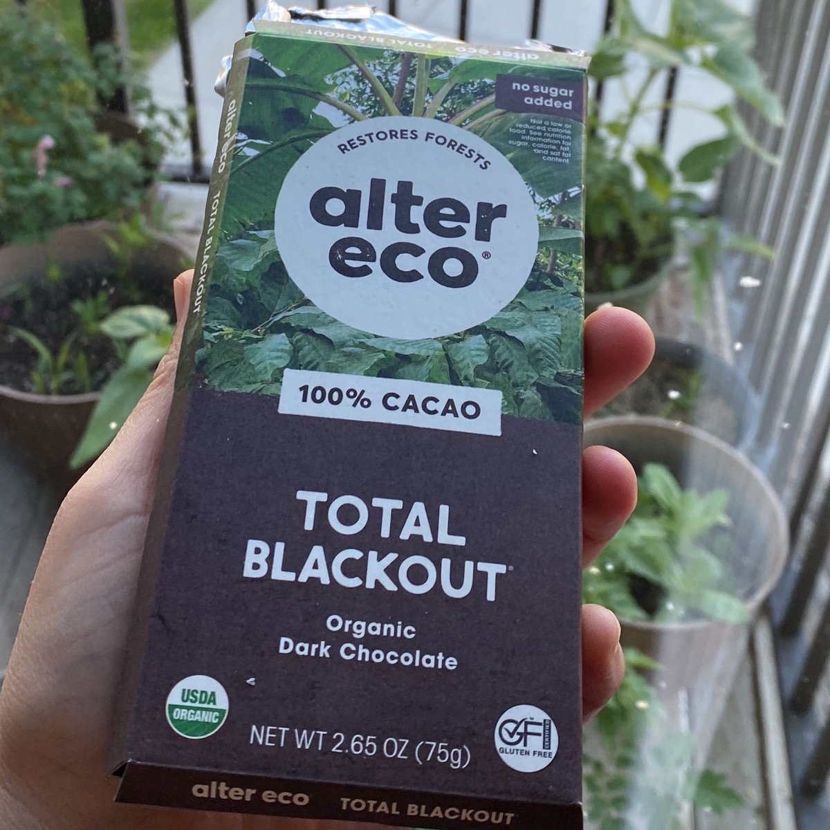 total blackout 100% Cacao from Alter Eco - Vegan Product Reviews ...