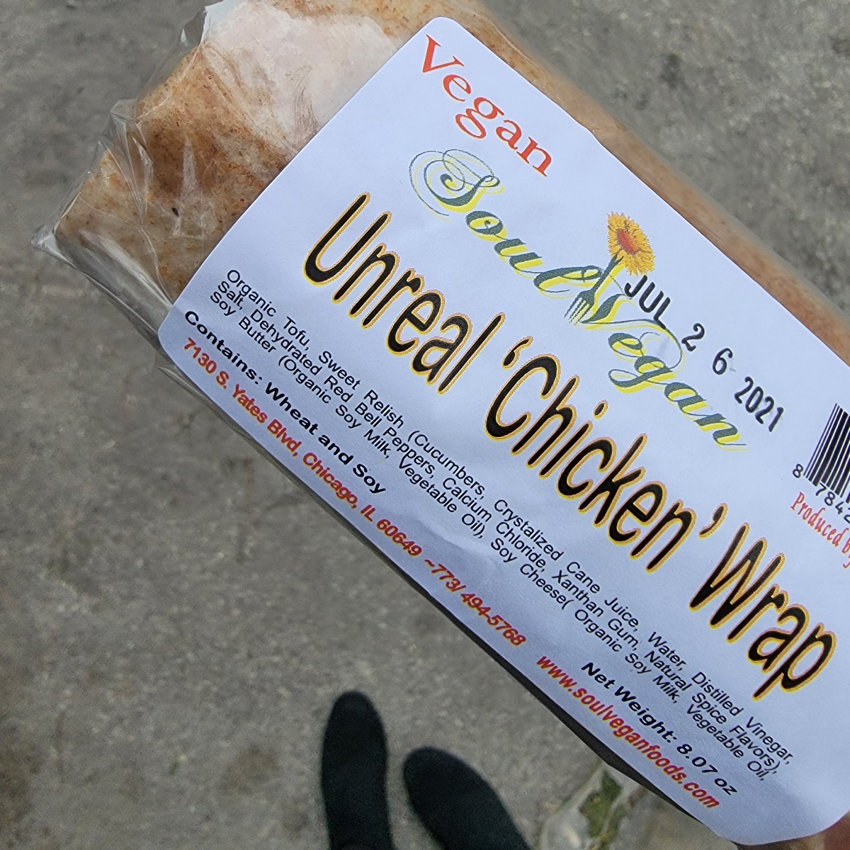 Soul Vegan Unreal ‘Chicken’ Wrap Reviews | abillion