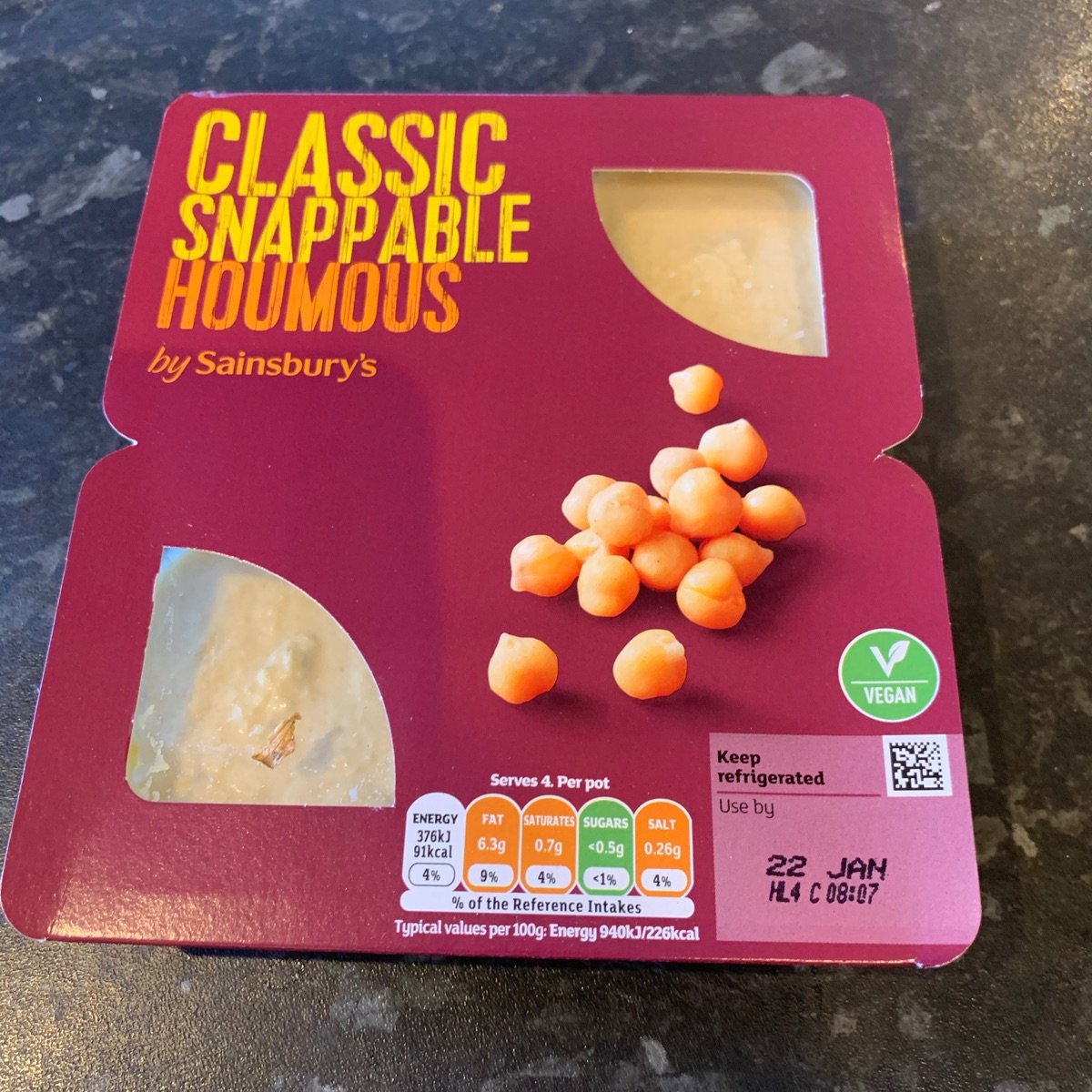Sainsbury's Classic Snappable Houmous Reviews | abillion