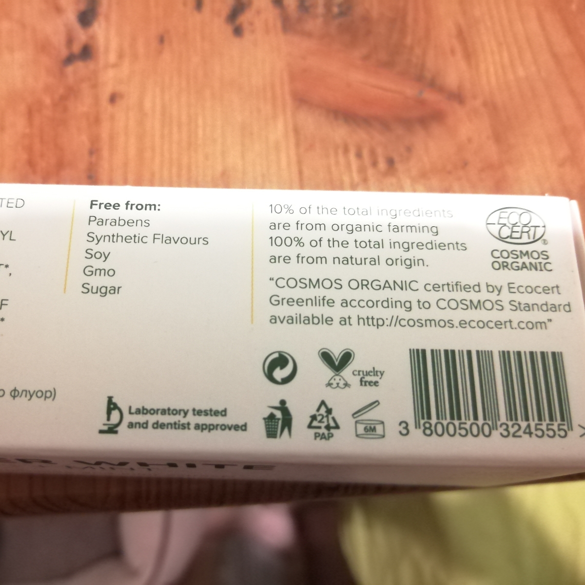 super white lemon + mint toothpaste from Nordícs - Vegan Product ...
