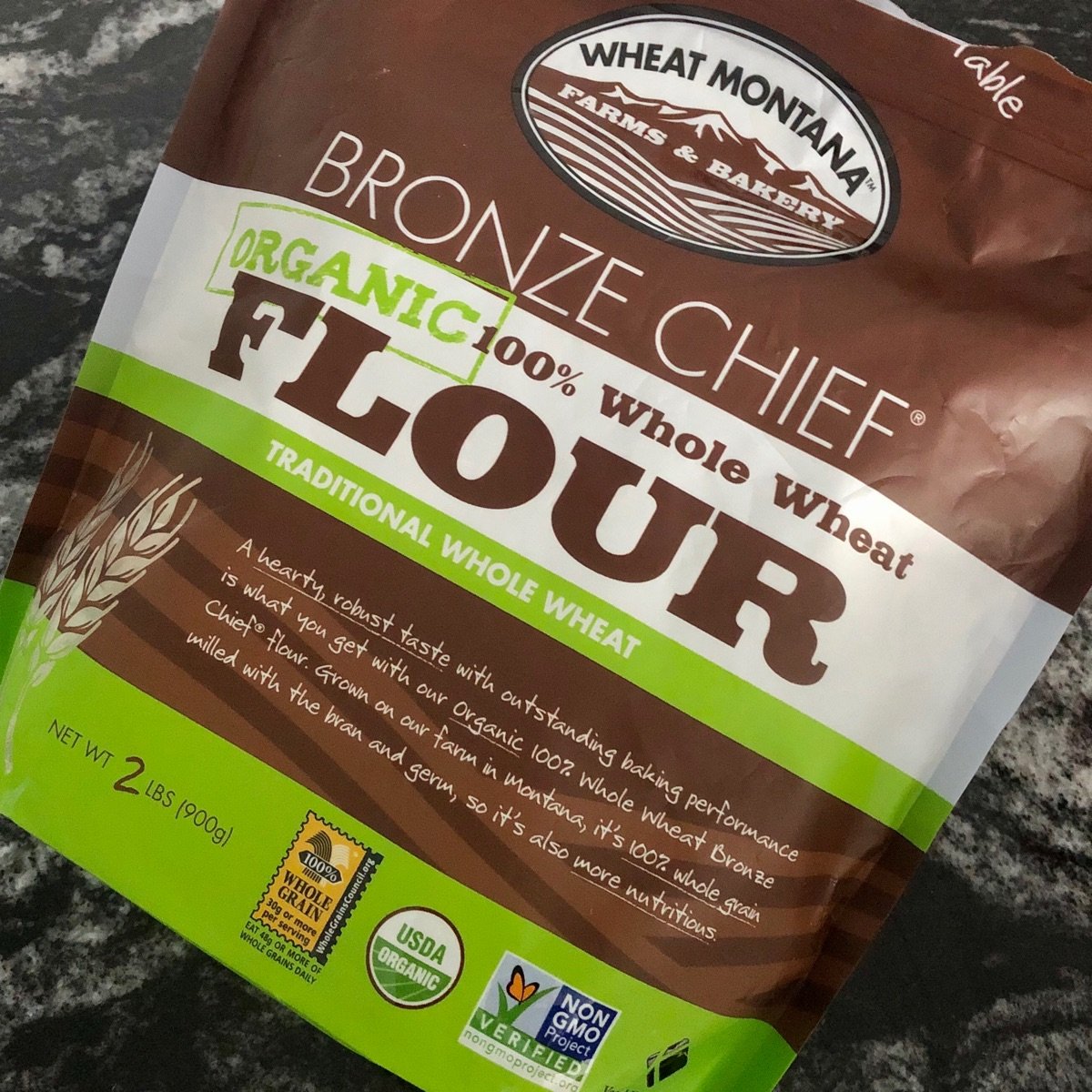 Organic 100% Whole Wheat Flour from Bronze Chief - Vegan Product ...