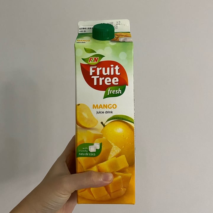 F&N Fruit Tree Fresh Mango Juice Drink with nata de coco Review | abillion