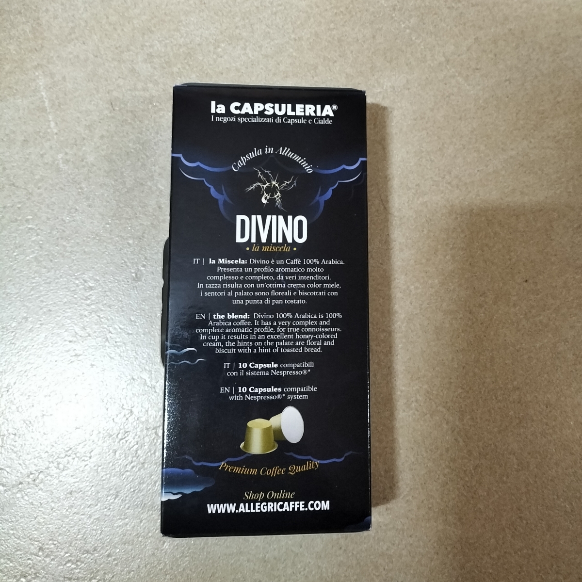 Divino from la Capsuleria - Vegan Product Reviews & Ratings | abillion