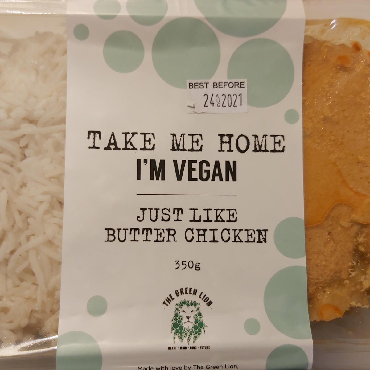 Just like butter chicken from The Green Lion - Vegan Product Reviews ...