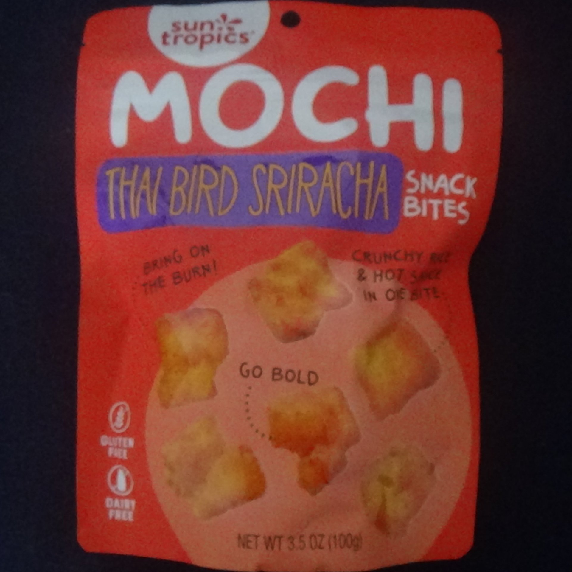 Mochi Thai Bird Sriracha Snack Bites from Sun Tropics - Vegan Product ...