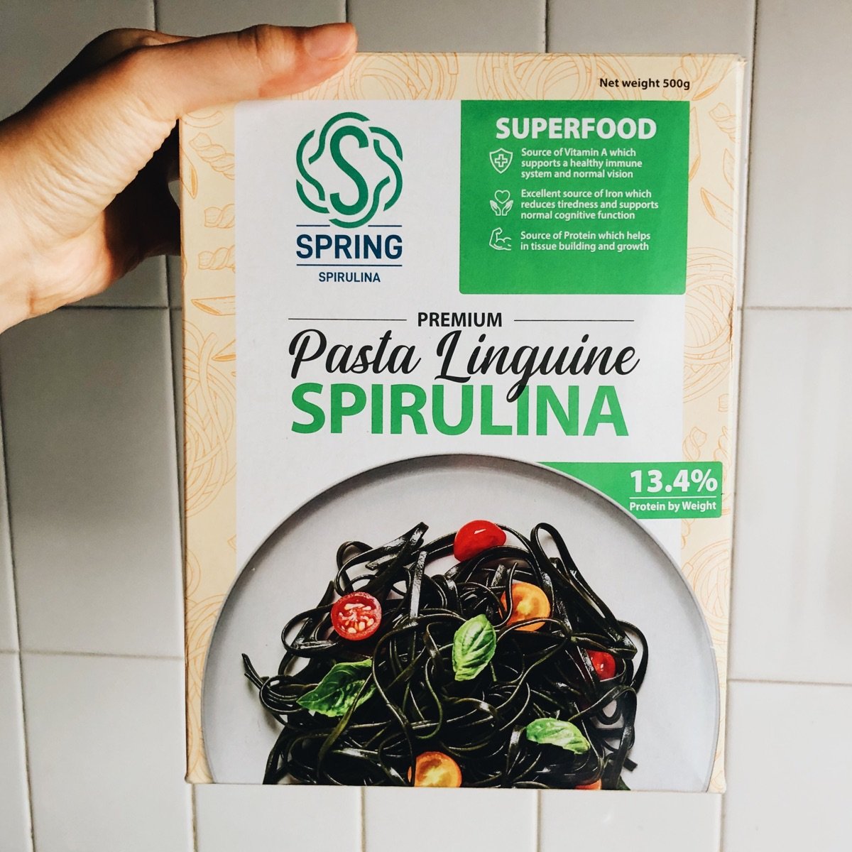 Spirulina Pasta (Dark Green-Black) from Spring Spirulina - Vegan ...