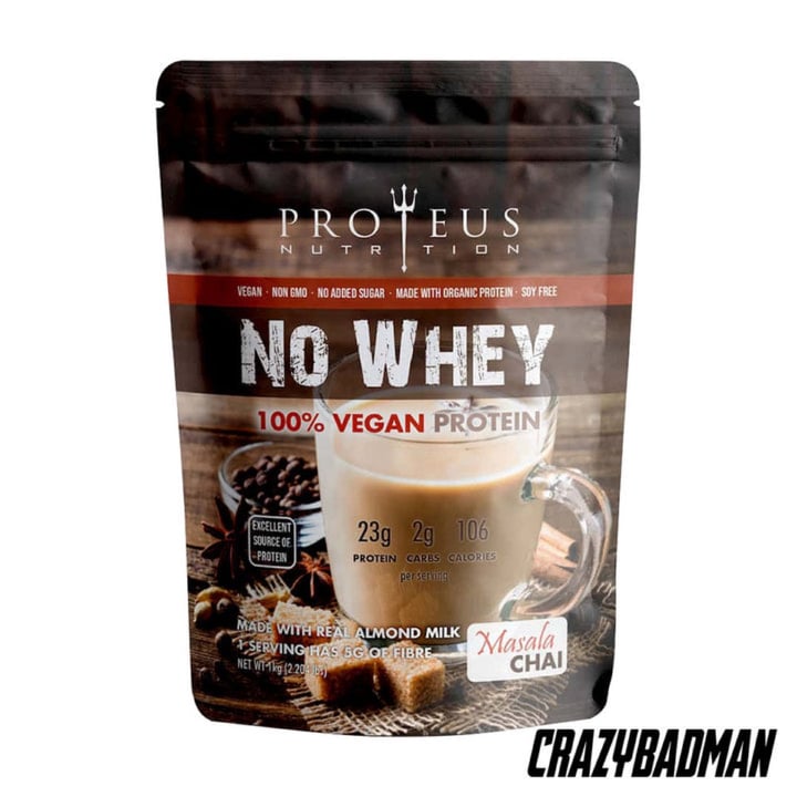 PROTEUS NUTRITION NO-WHEY VEGAN MASALA CHAI PROTEIN (1KG)