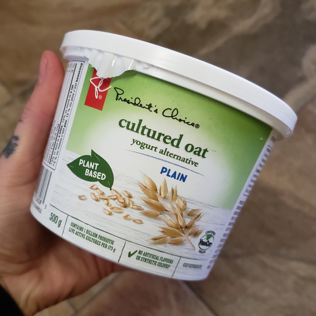 Cultured oat yogurt alrernative from President's Choice - Vegan Product ...