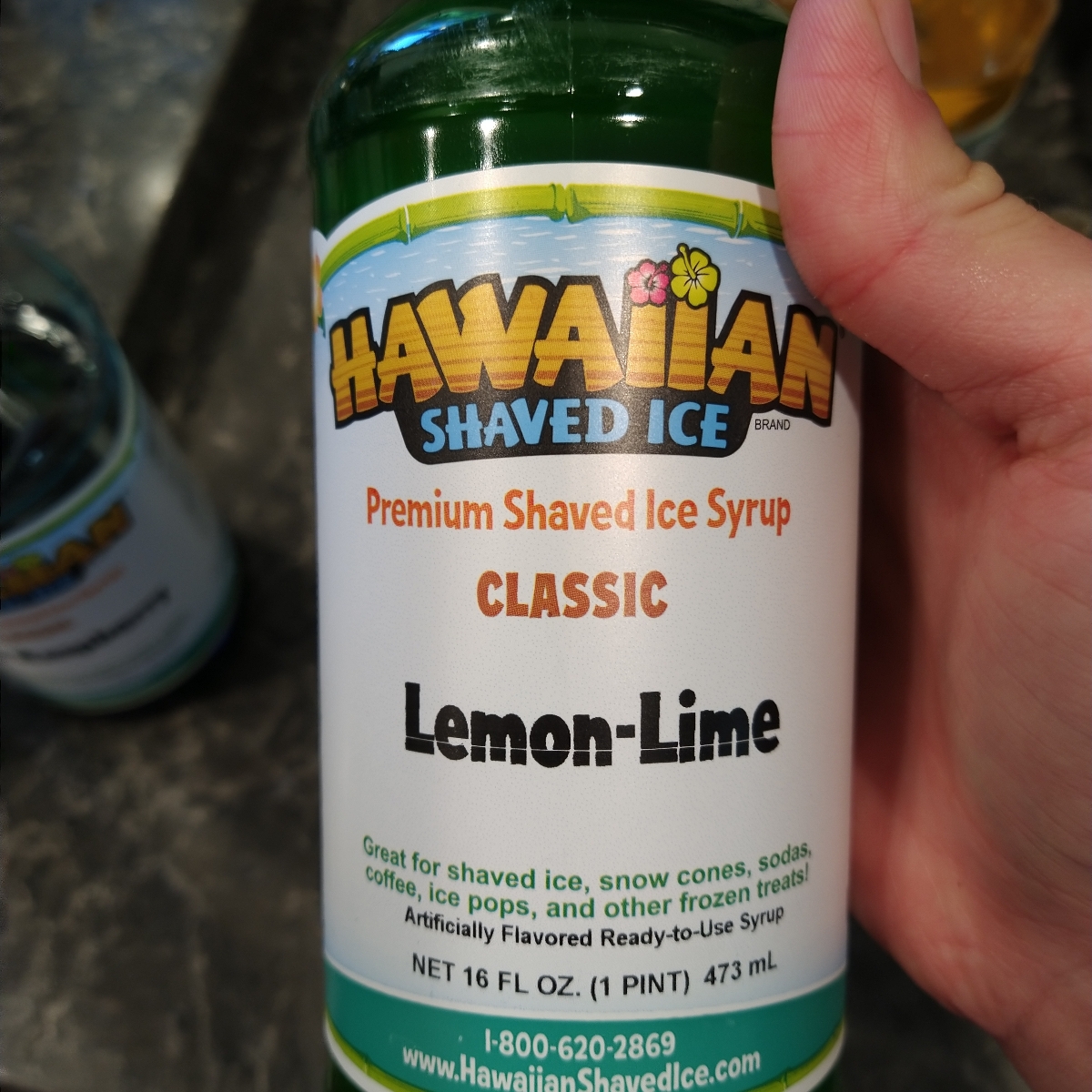 Classic Lemon-lime shaved ice syrup from Hawaiian shaved ice - Vegan ...