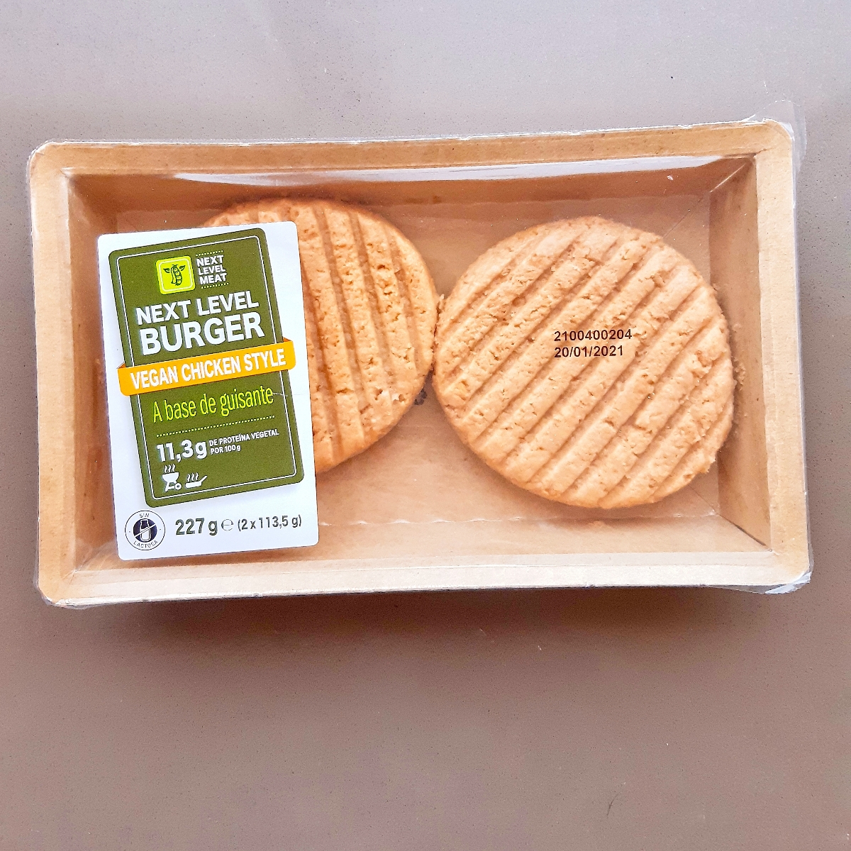 Next Level Burger Vegan Chicken Style from Next Level Meat - Vegan ...