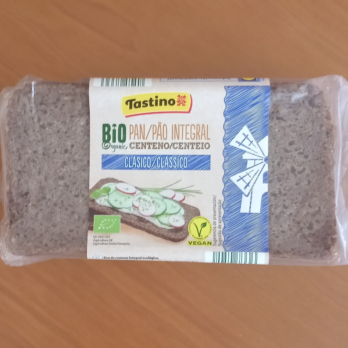 Pan integral de centeno Clásico Bio Organic from Tastino - Vegan ...