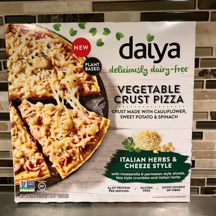 Daiya Vegetable crust pizza, Italian Herb Review | abillion