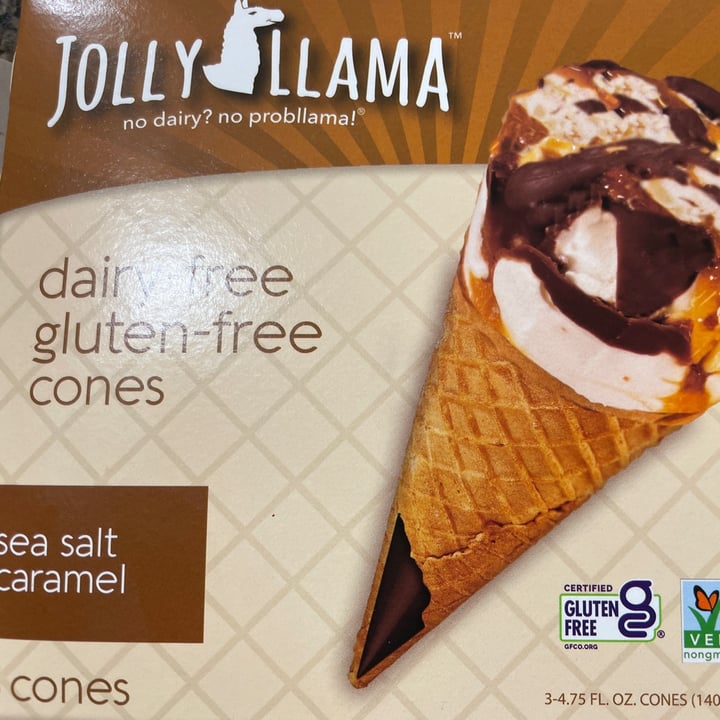 Jolly Llama sea salt caramel cones Review | abillion