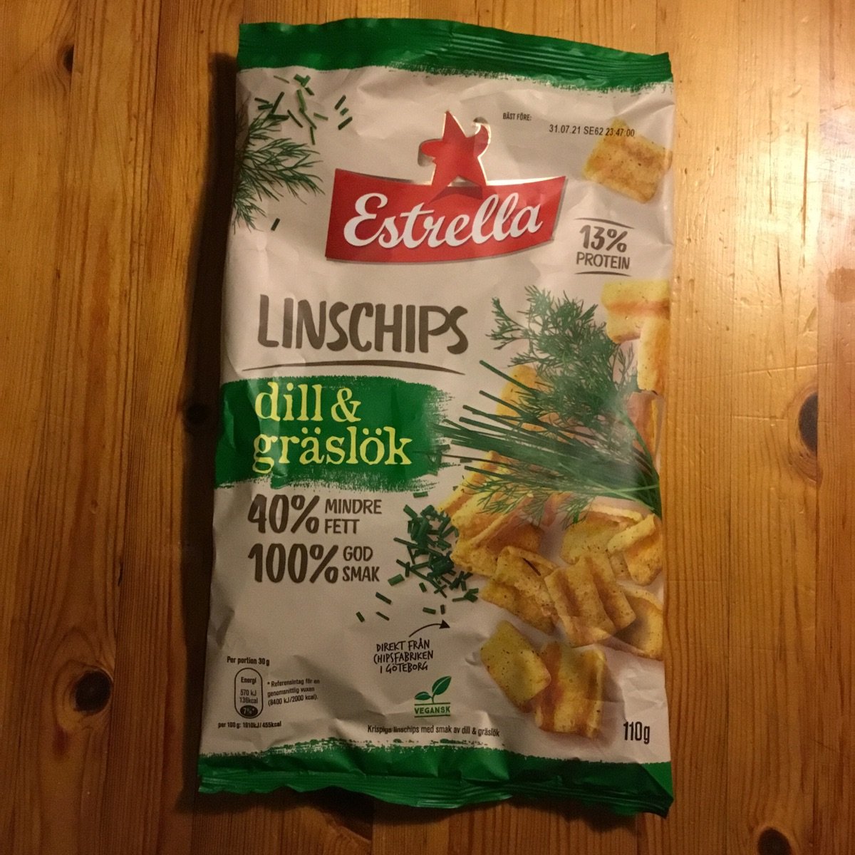Lentil Chips With Dill & Chives from Estrella - Vegan Product Reviews ...