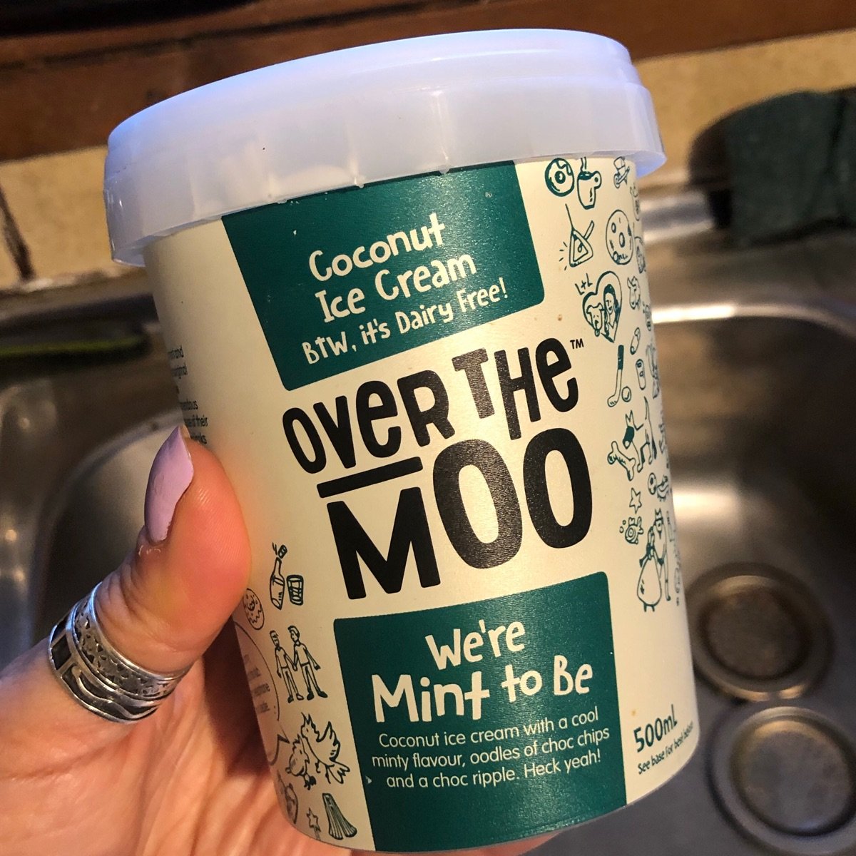 Coconut ice cream, mint flavoured from Over The Moo - Vegan Product ...