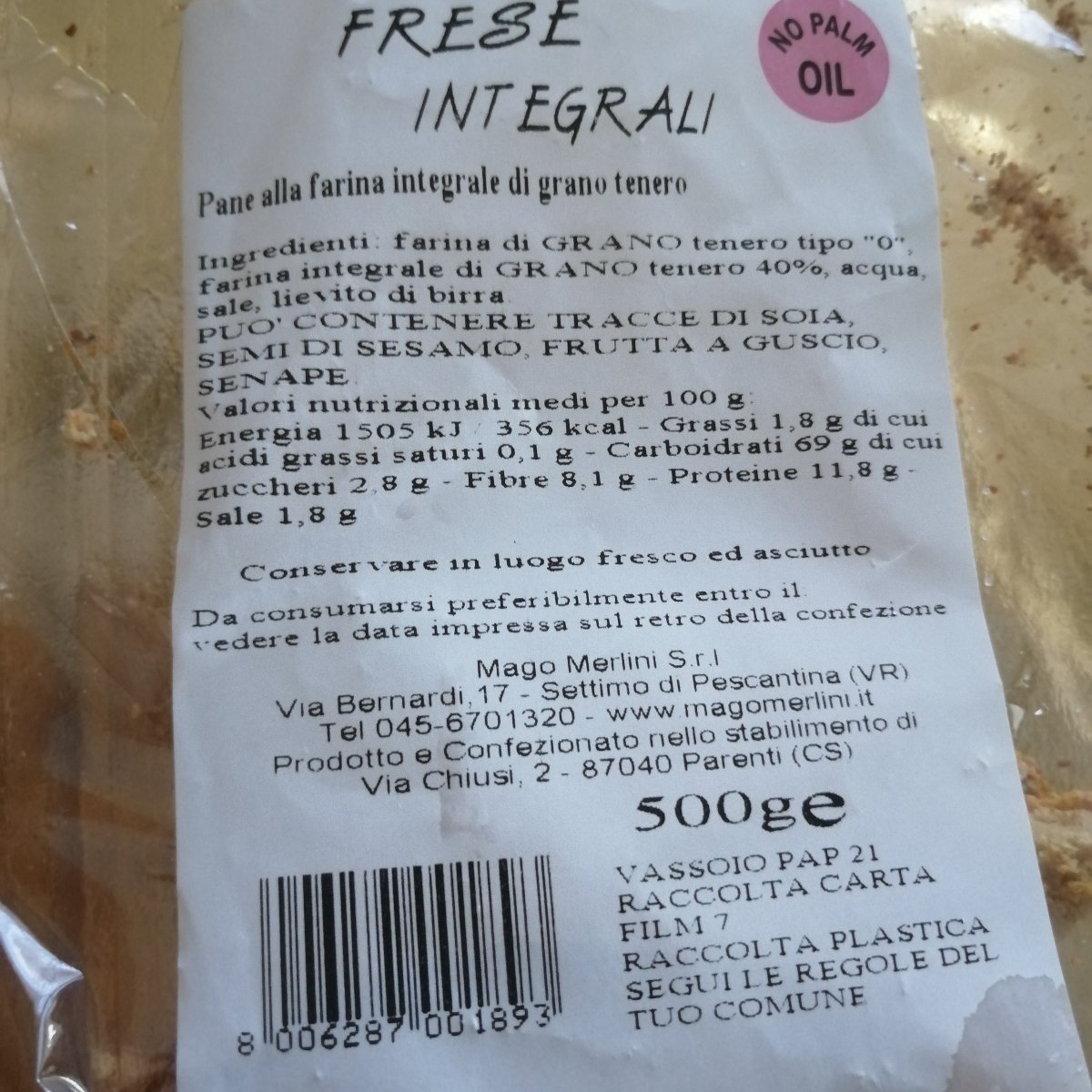 Freselle integrali from Mago Merlini - Vegan Product Reviews & Ratings ...