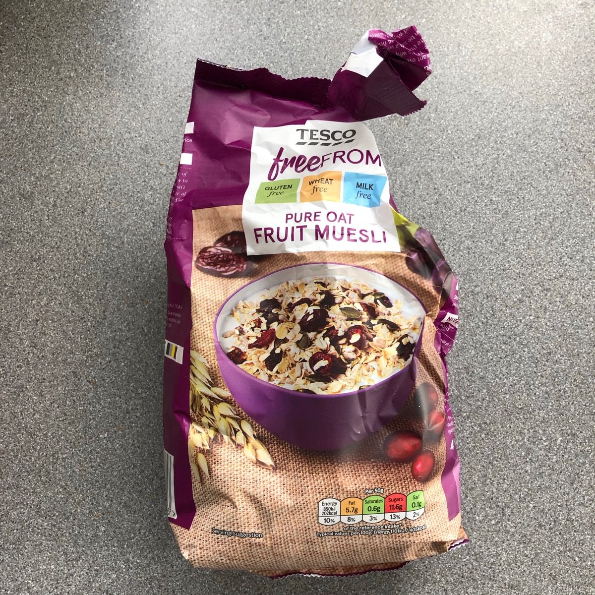 Pure Oat Fruit Muesli from Tesco - Vegan Product Reviews & Ratings ...