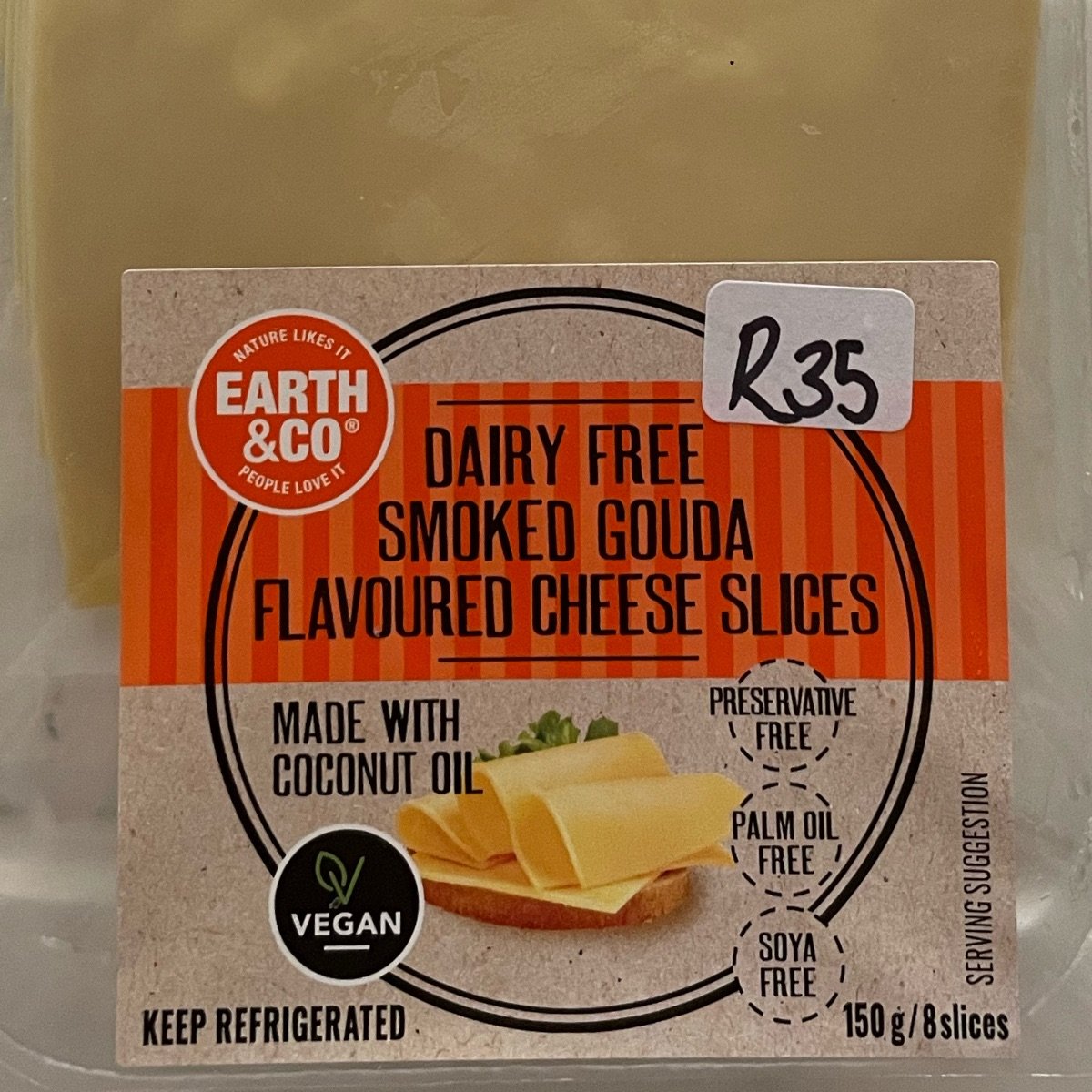 Earth & Co Dairy Free Smoked Gouda Flavoured Cheese Slices Reviews ...