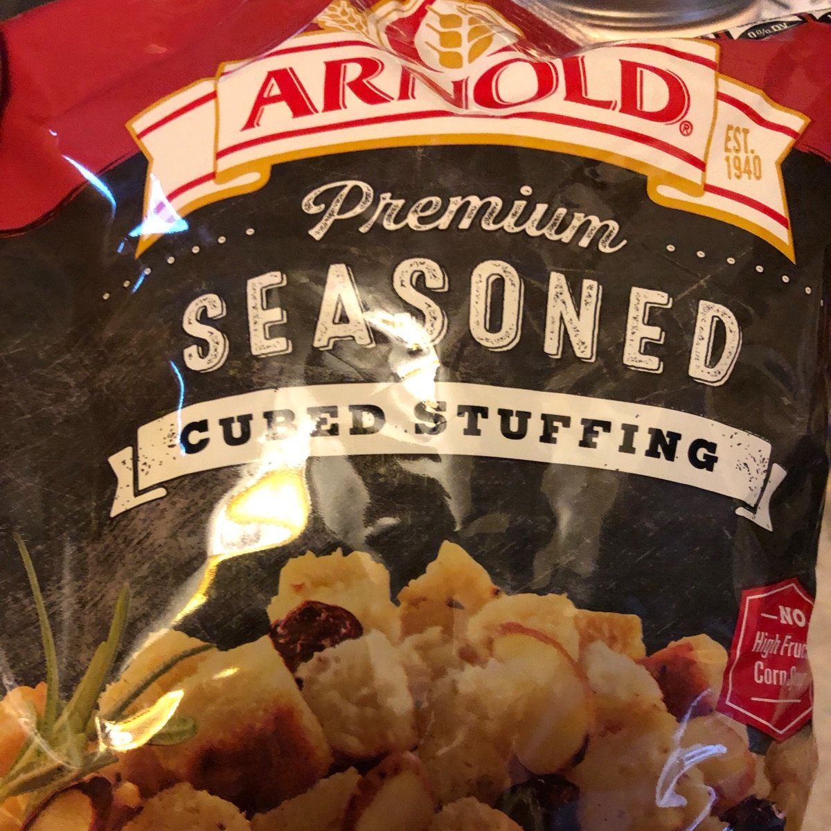 Premium seasoned cubed stuffing from Arnold - Vegan Product Reviews ...