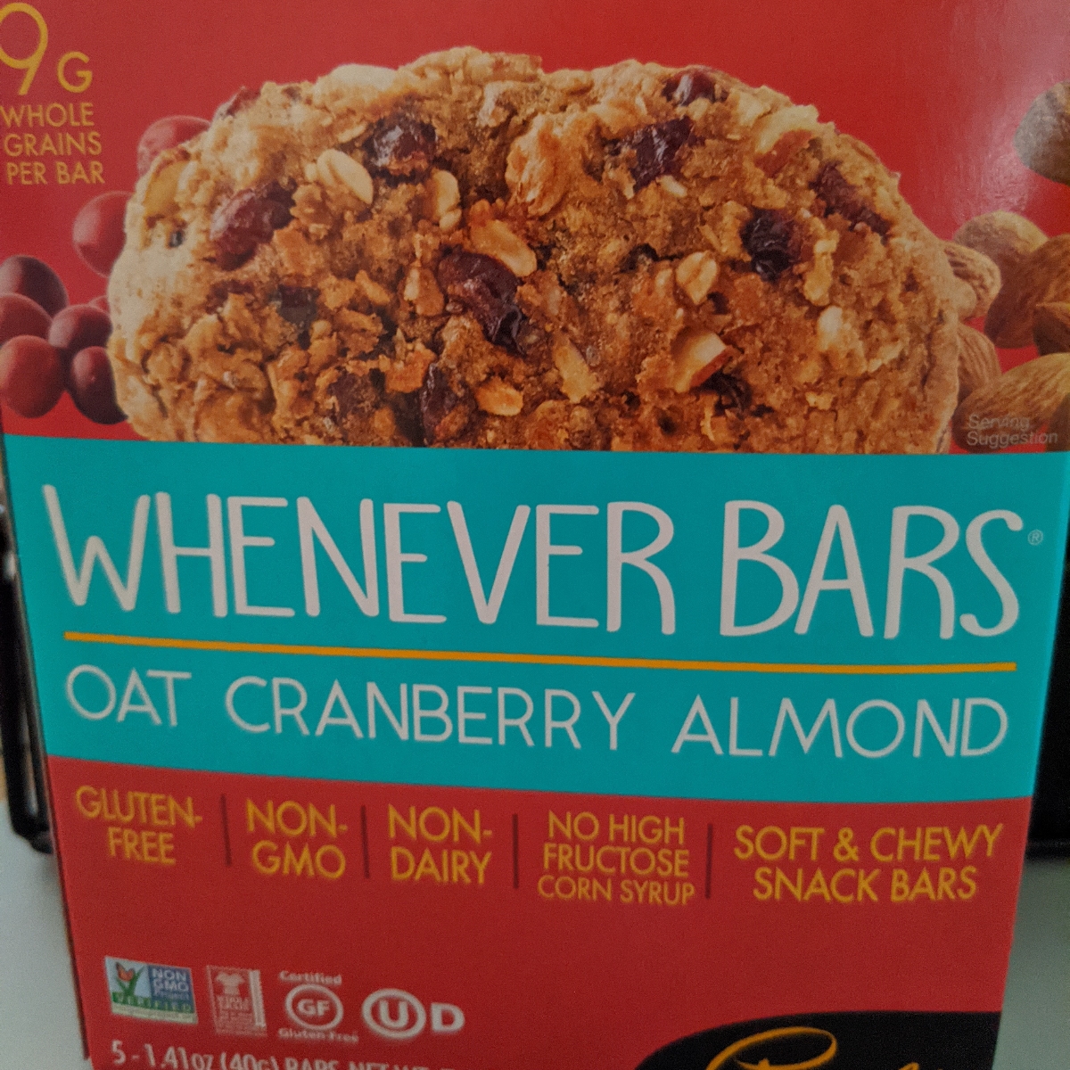 Whenever Bars - Oat Cranberry Almond from Pamela’s - Vegan Product ...