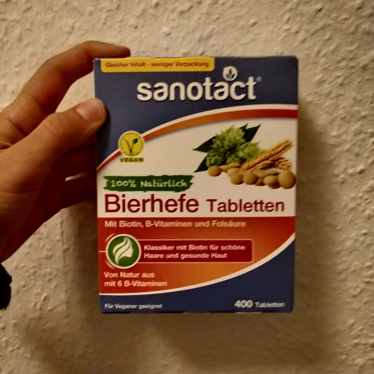 Bierhefe Tabletten from Sanotact - Vegan Product Reviews & Ratings ...