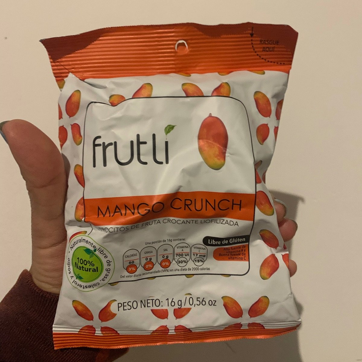 Mango crunch from Frutli - Vegan Product Reviews & Ratings | abillion
