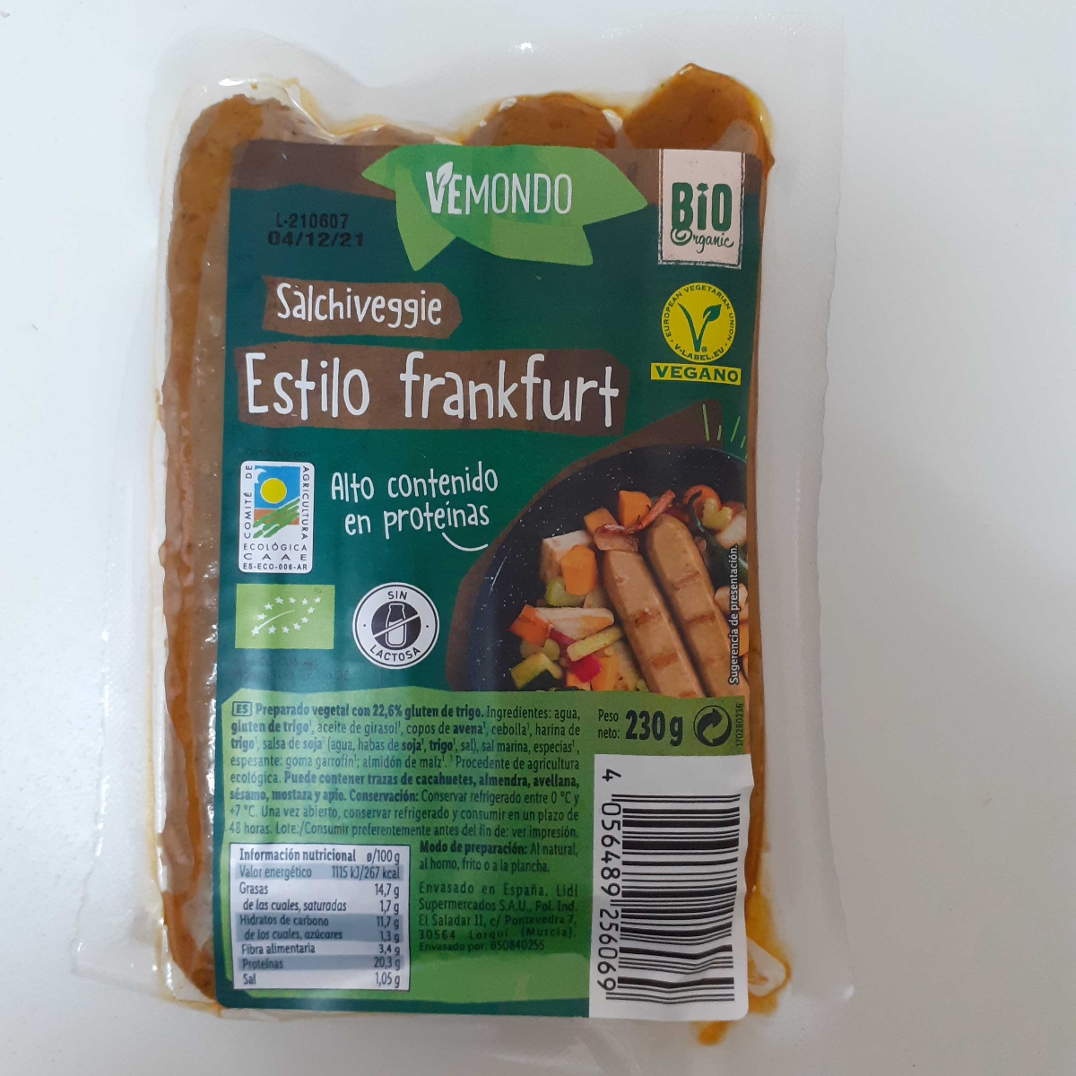 Salchichas Veganas from Vemondo - Vegan Product Reviews & Ratings ...