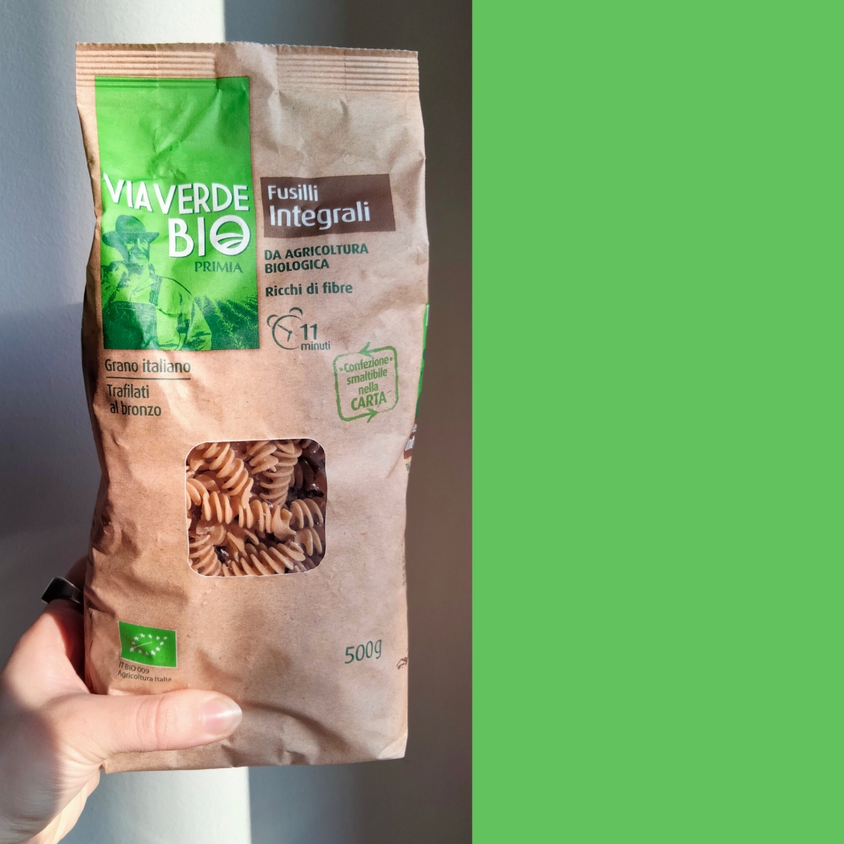 Fusilli integrali from Via verde Bio primia - Vegan Product Reviews ...