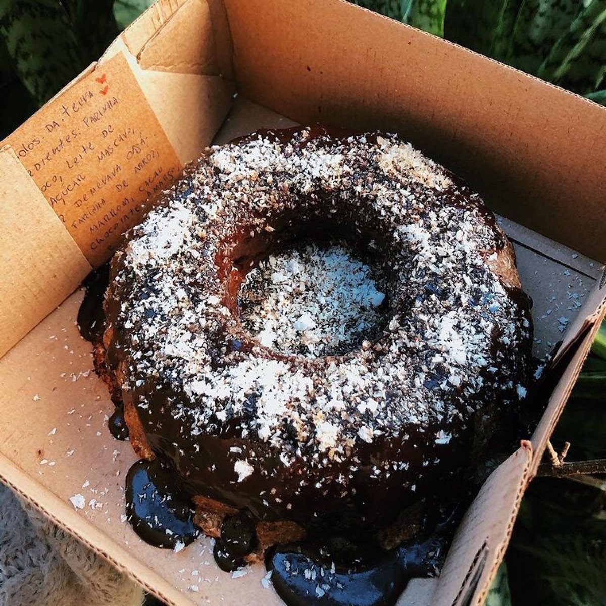 Bolo de coco com brigadeiro from Bolos da Terra - Vegan Product Reviews ...
