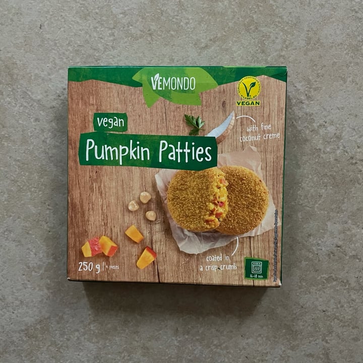 Vemondo Vegan pumpkin patties Review | abillion