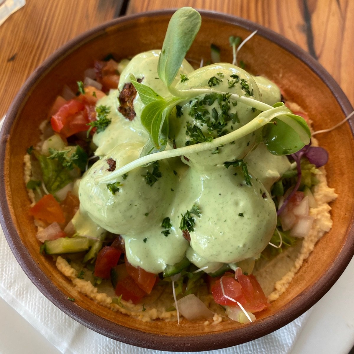 Falafel Ball Hummus Snack Bowl at Fresh Earth Food Store, Johannesburg ...