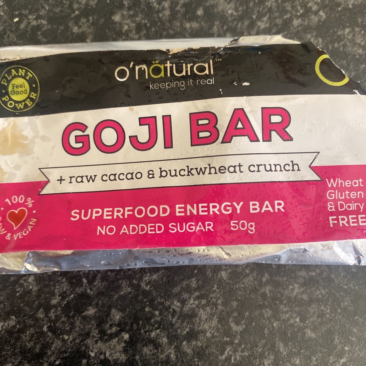 Goji bar from O’Natural - Vegan Product Reviews & Ratings | abillion