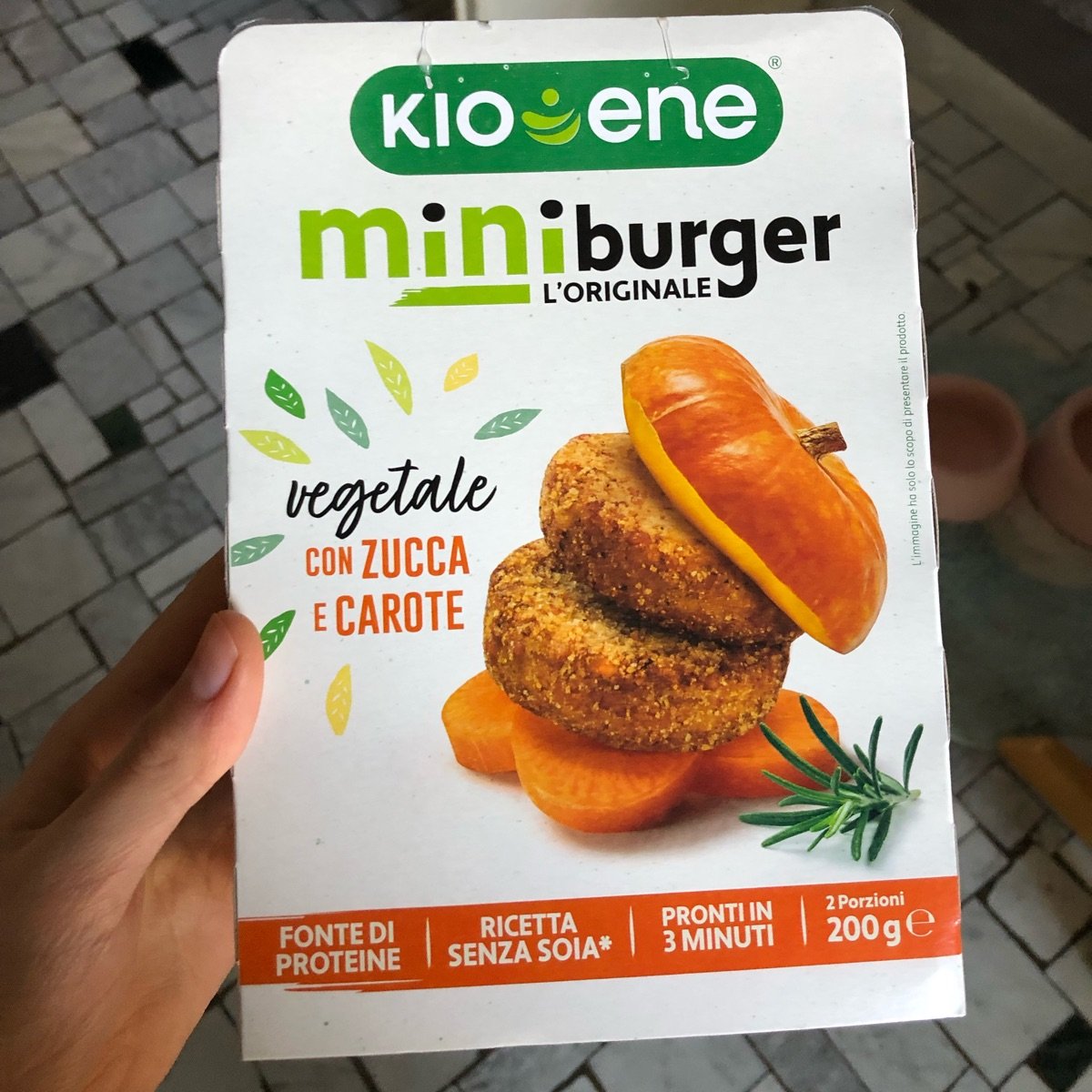 Mini Burger Zucca E Carote from Kioene - Vegan Product Reviews ...
