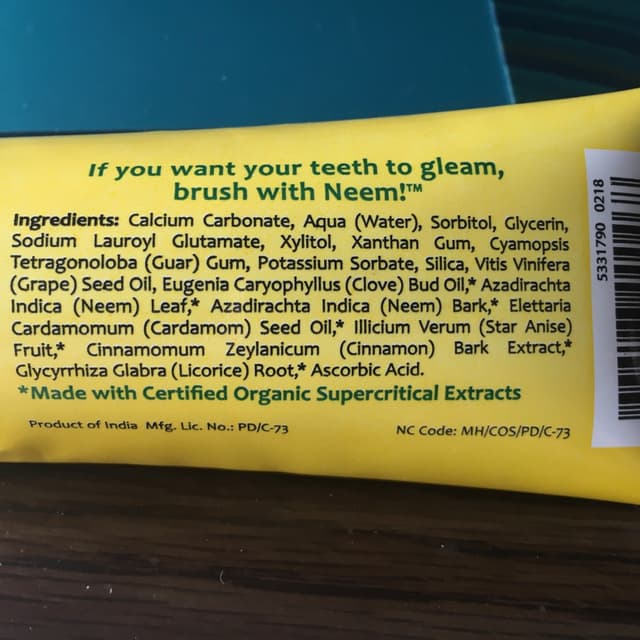 Neem Toothpaste from TheraNeem Naturals - Vegan Product Reviews ...