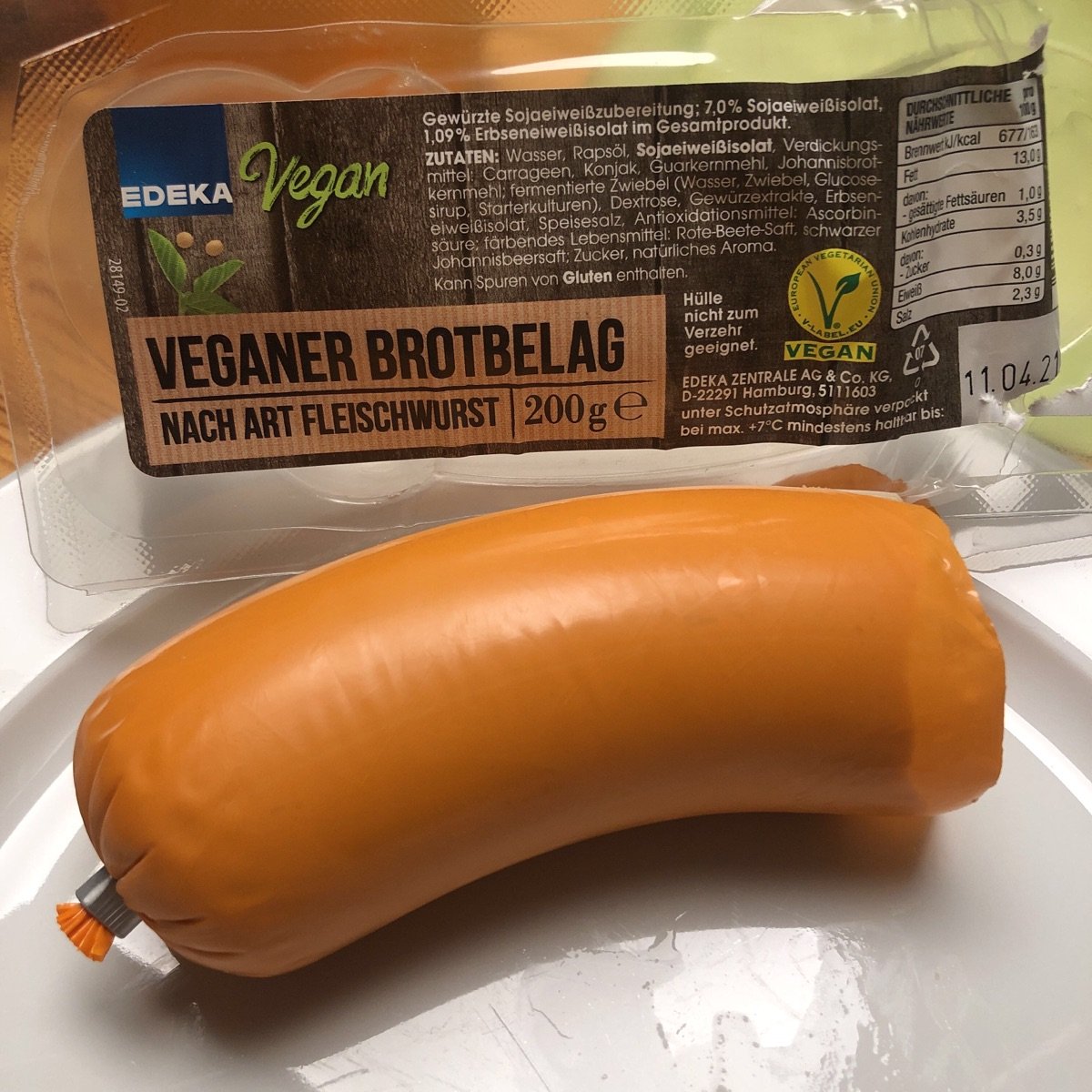Veganer Brotbelag nach Art Fleischwurst from Edeka - Vegan Product ...