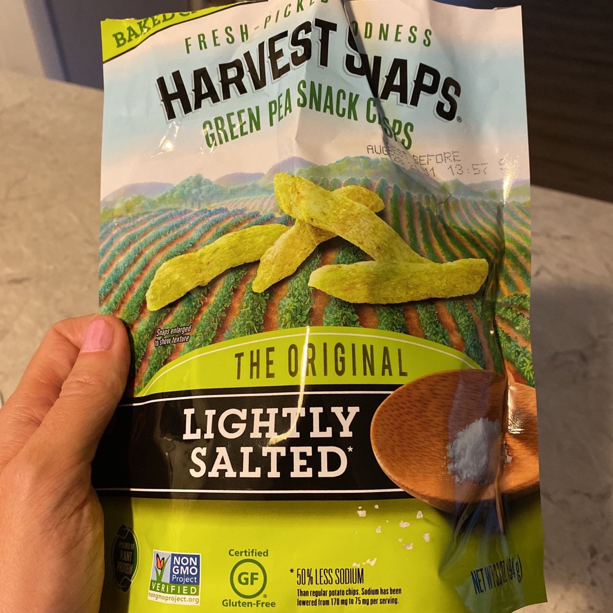 Original Green Pea Snack Crisps from Harvest Snaps - Vegan Product ...