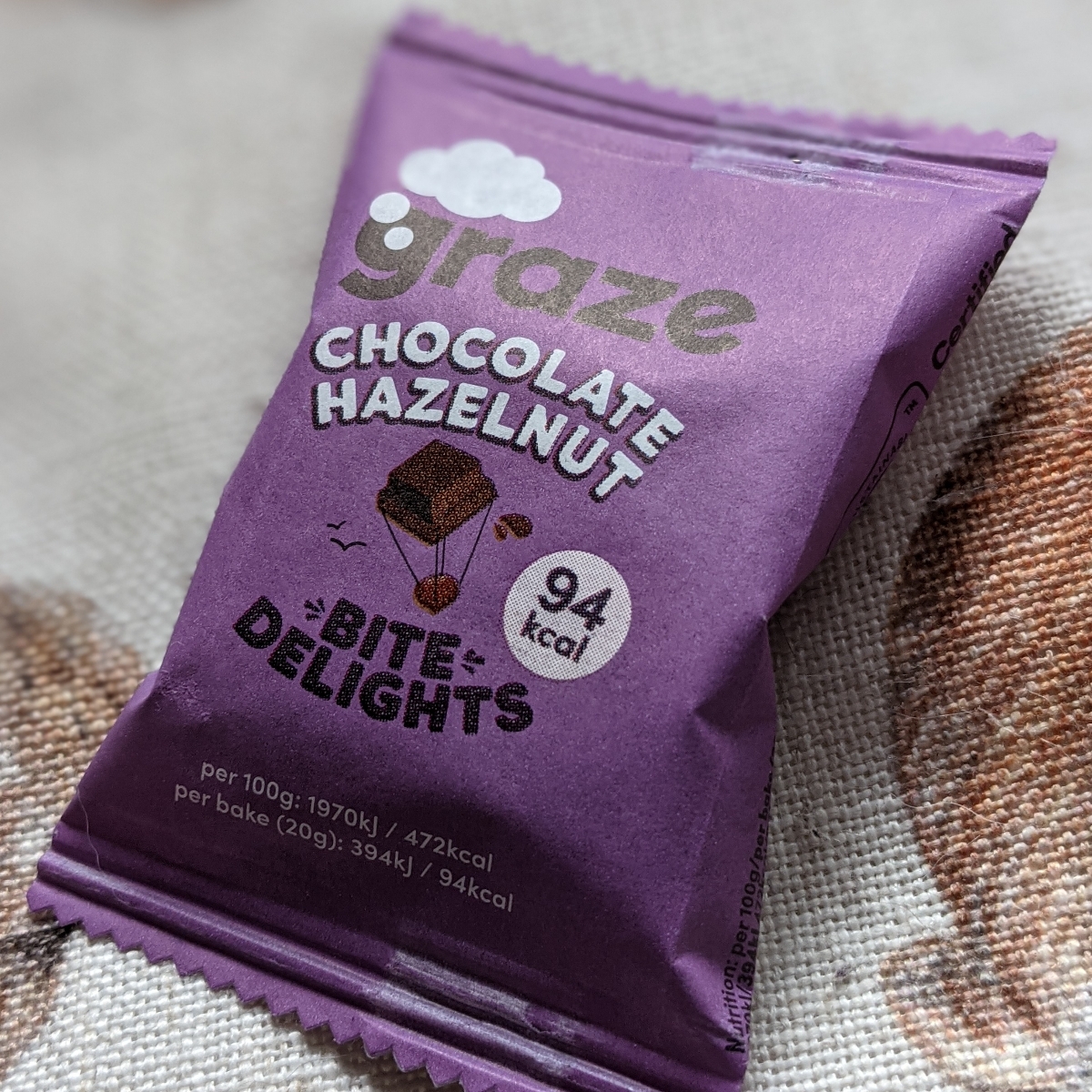 graze Chocolate Hazelnut Bite Delights Reviews | abillion