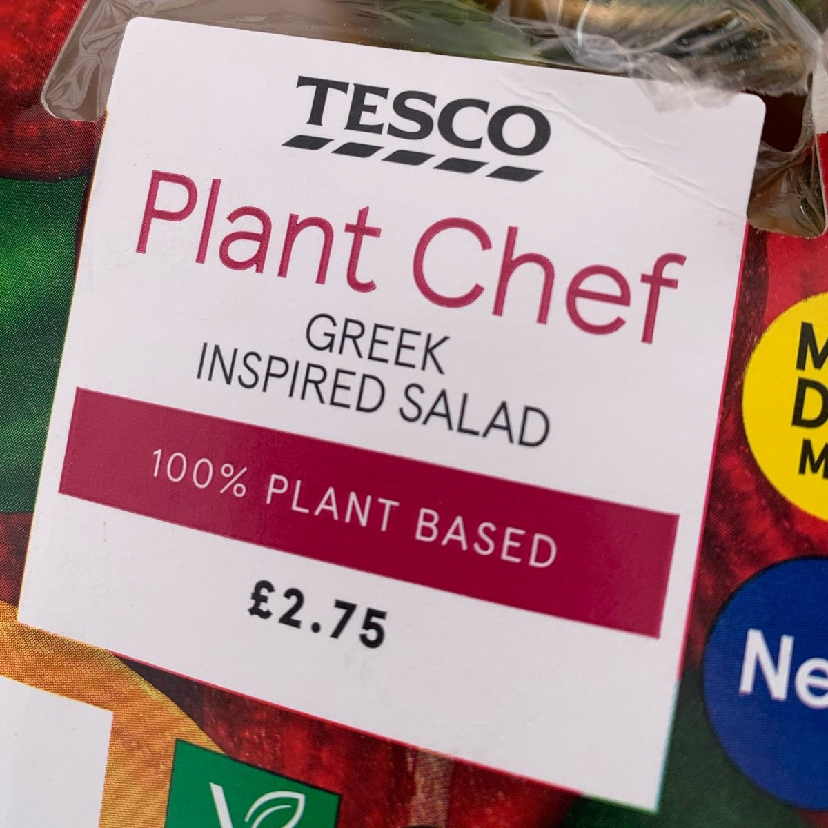 Greek Inspired Salad Wrap from Tesco Plant Chef - Vegan Product Reviews ...