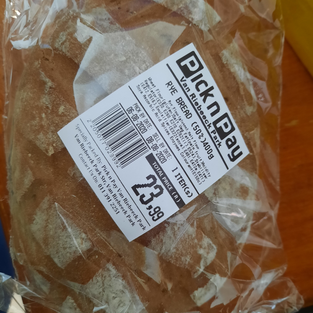 Rye Bread from Pick n Pay - Vegan Product Reviews & Ratings | abillion