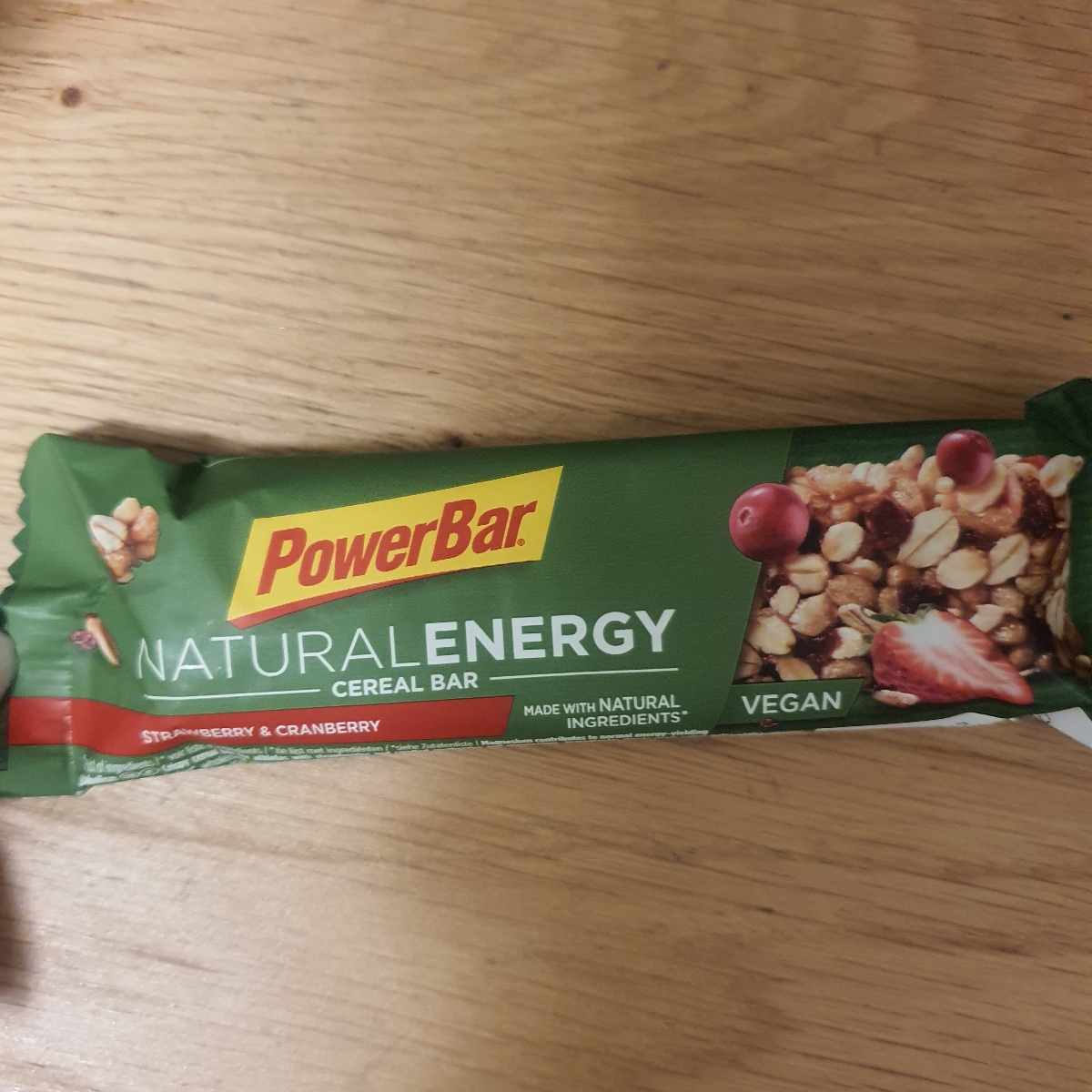 Natural Energy Strawberry Cranberry from Power bar - Vegan Product ...