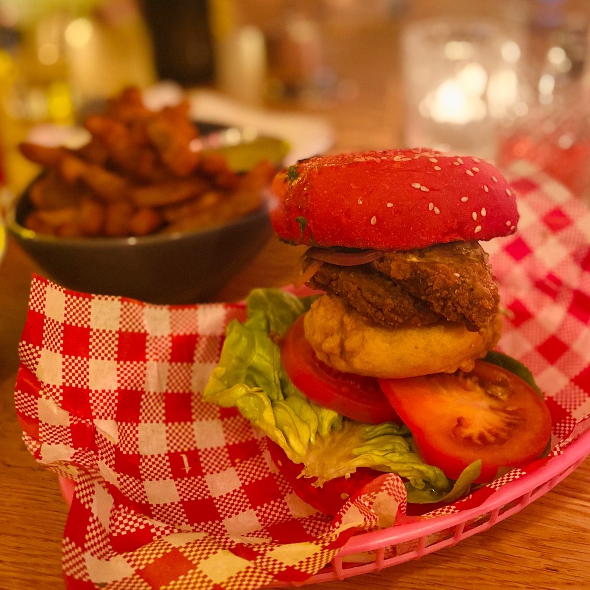 Bollywood Burger at Mockingbird, Wellington - Vegan Dish Reviews ...