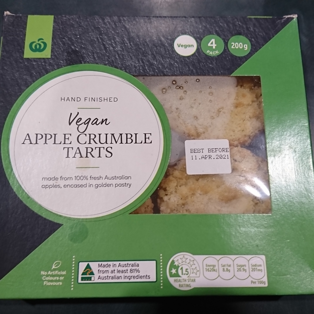 Vegan Apple crumble tarts from Woolworths - Vegan Product Reviews ...