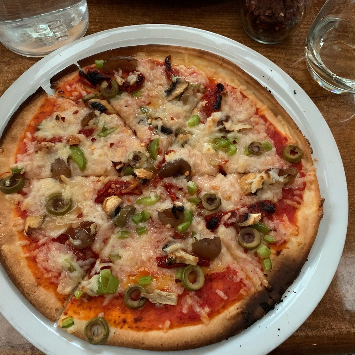 Mediterranean Pizza (veganized) at Papa Giuseppe's - Review by @louisg ...