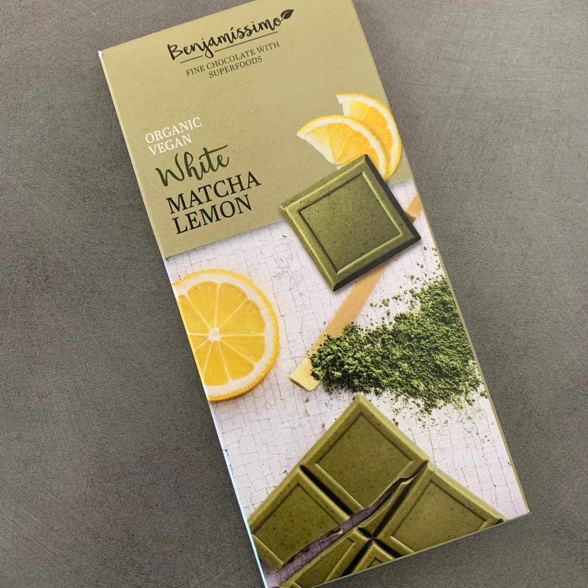 Matcha Lemon White Chocolate from Benjamissimo - Vegan Product Reviews ...