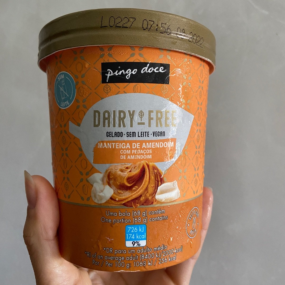 Dairy free - Gelado de Manteiga de Amendoim from Pingo doce - Vegan ...