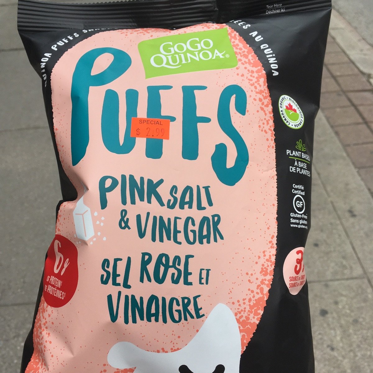 Pink Salt & Vinegar Puffs from GoGo Quinoa - Vegan Product Reviews ...